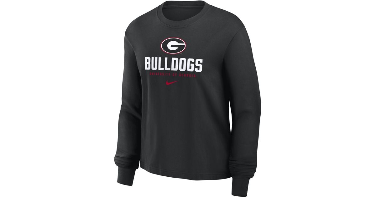 Nike Georgia Bulldogs Primetime University Boxy College Long-Sleeve T ...