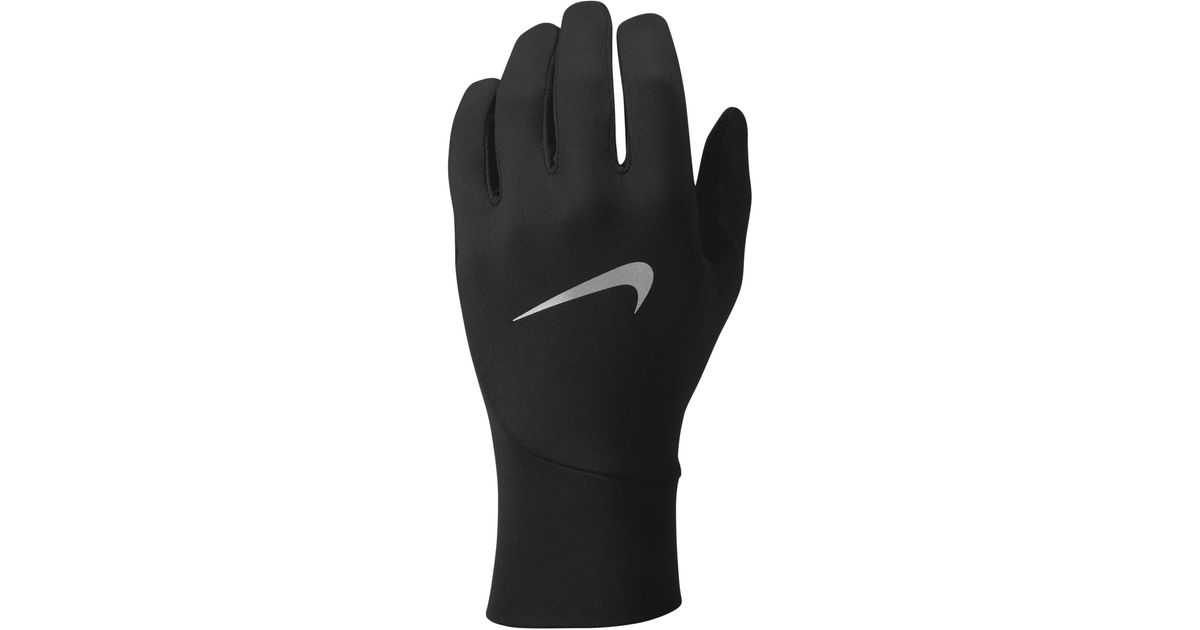 Nike Pacer Therma-fit Lightweight Running Gloves in Black for Men | Lyst