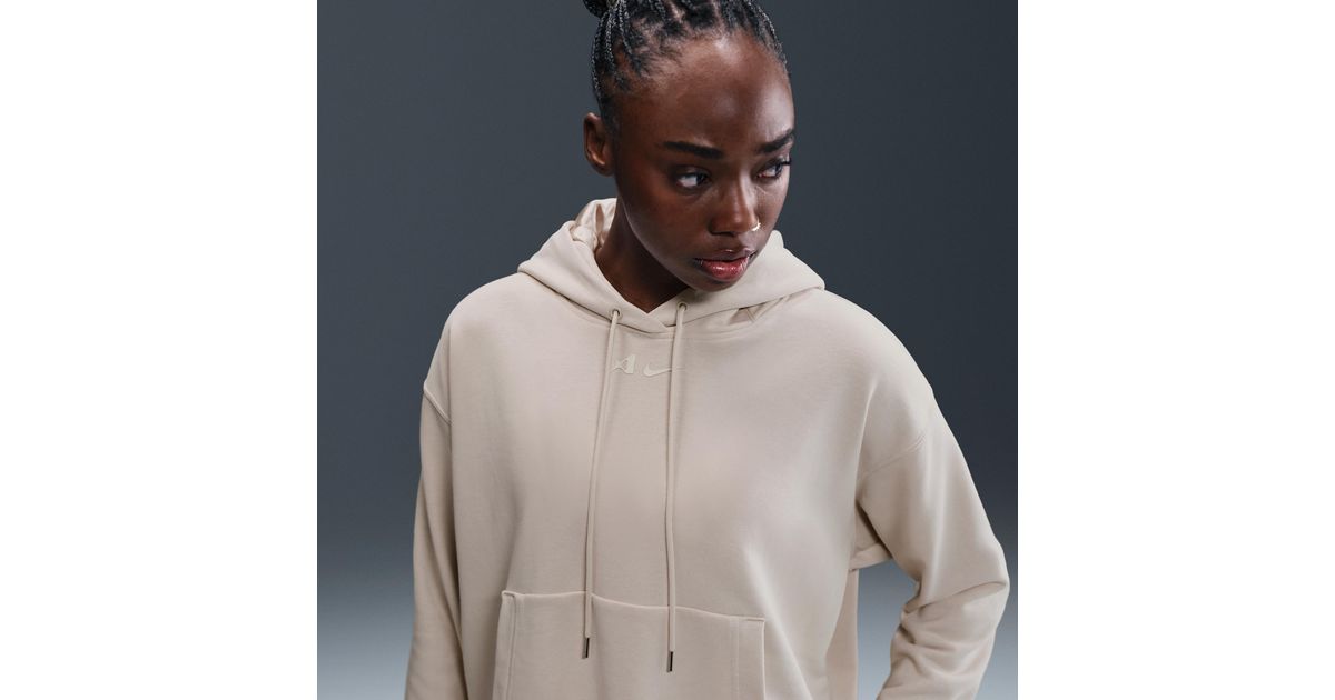 Nike A'Ja Wilson Oversized Cropped Basketball Hoodie in Gray | Lyst