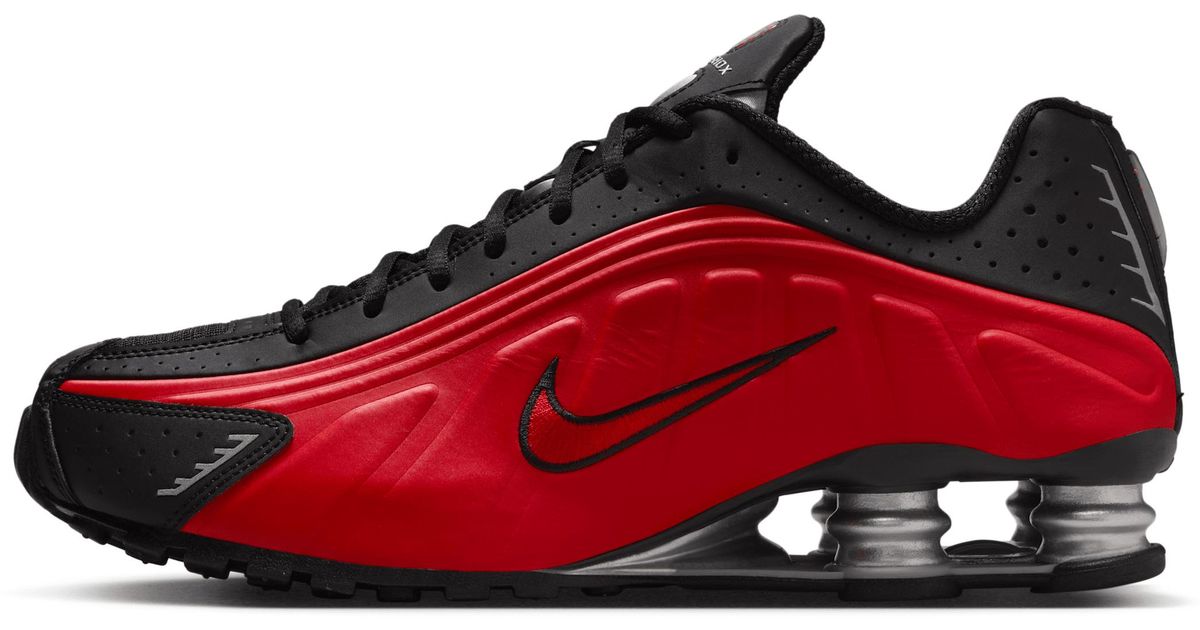 Nike Shox R4 Shoes in Red for Men | Lyst