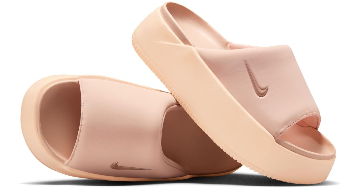 Nike Calm Elevation Slides in Pink | Lyst
