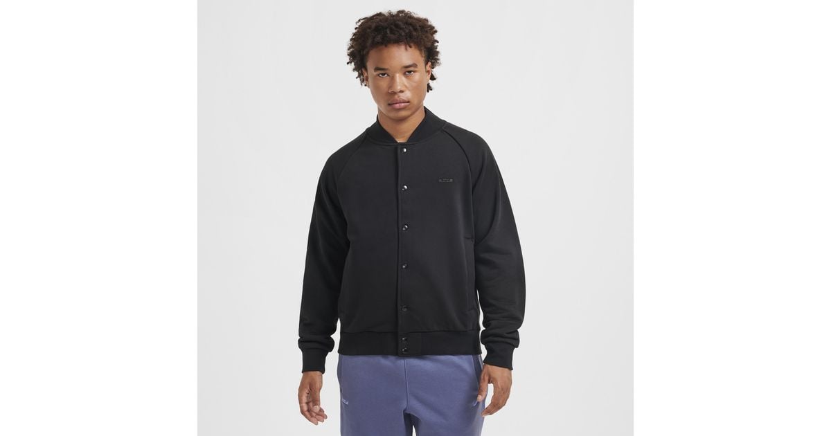Nike Lebron Standard Issue Therma-Fit Basketball Jacket in Black for ...