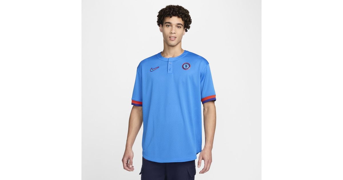 Nike Chelsea Fc Baseball Jersey in Blue for Men | Lyst