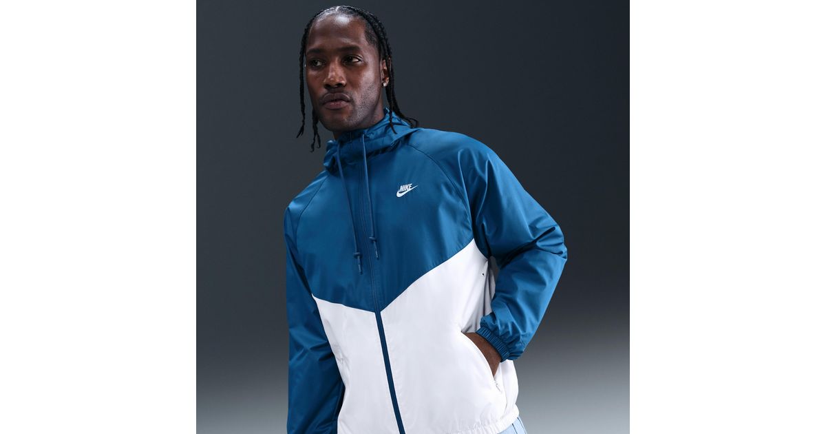 Nike Windrunner Lined Jacket in Blue for Men | Lyst