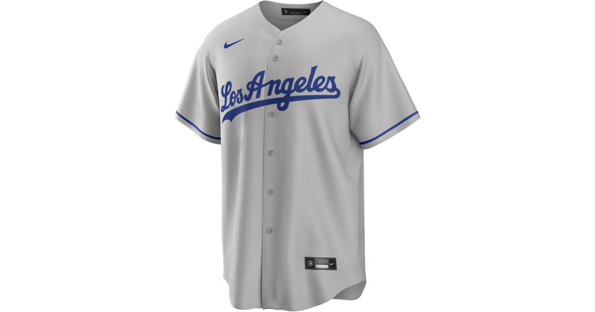 Nike Shohei Ohtani Los Angeles Dodgers Mlb Replica Jersey in Gray for ...
