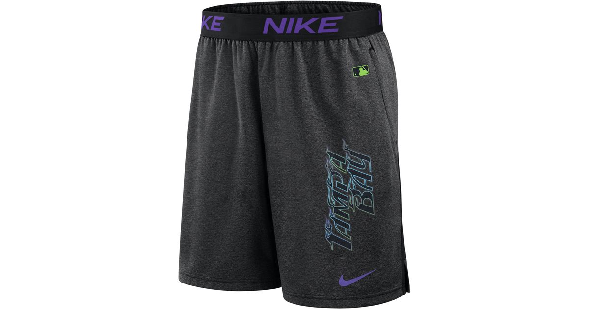 Nike Tampa Bay Rays City Connect Practice Dri-fit Mlb Shorts in Black ...
