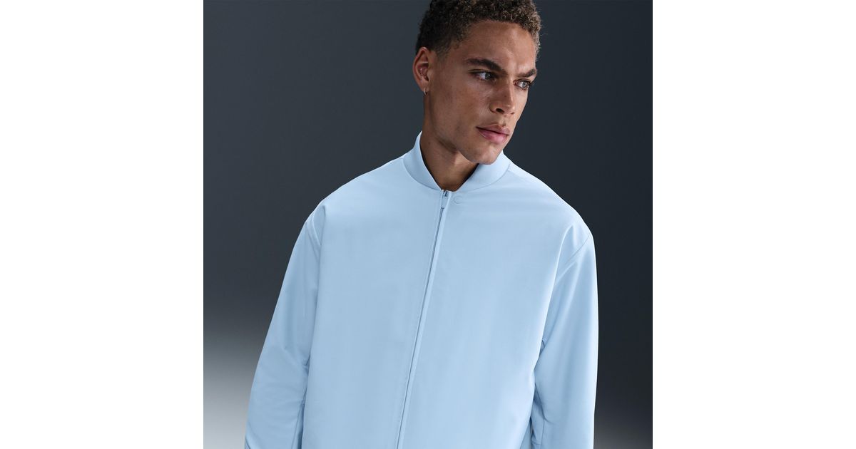 Nike 24.7 Octa Therma-Fit Bomber Jacket in Blue for Men | Lyst