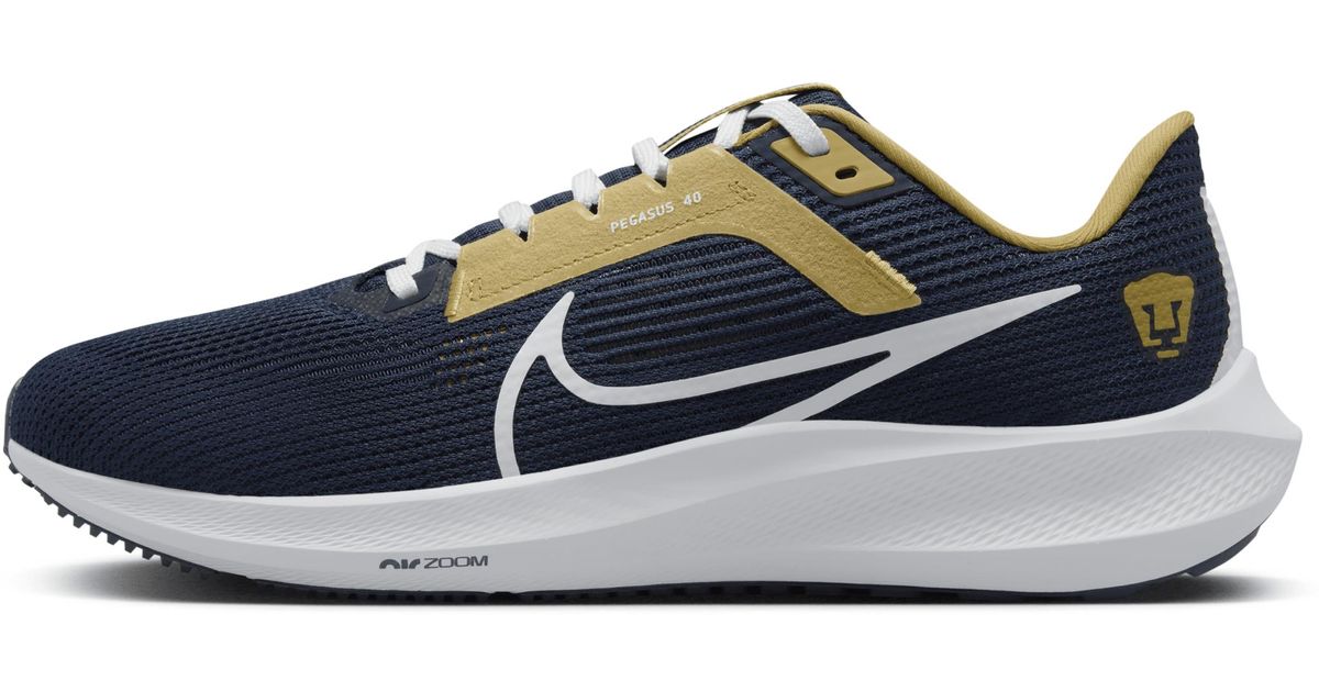 Nike Pegasus 40 (pumas Unam) Road Running Shoes in Blue for Men | Lyst