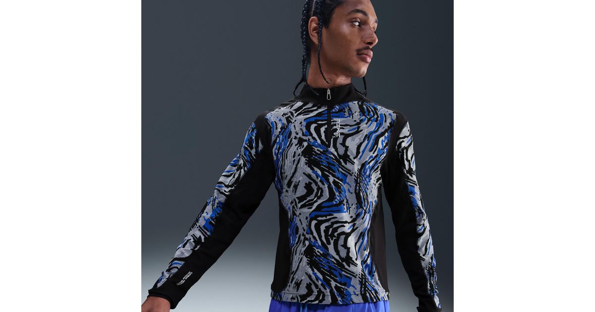 Nike Project F.R.O.G. Half-Zip Top in Blue for Men | Lyst