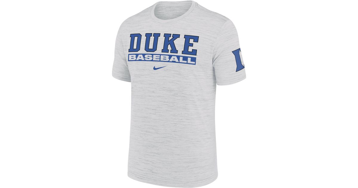 Nike Duke Devils Velocity Baseball Wordmark Stack Dri-Fit College T ...