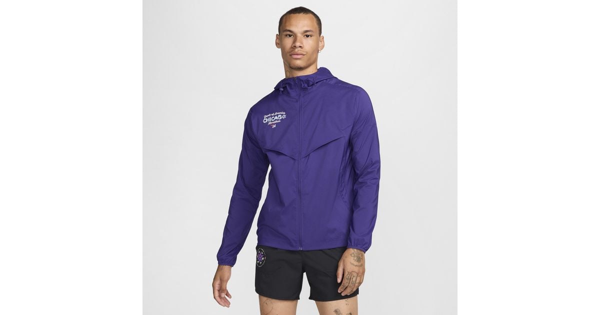 Nike Impossibly Light Windrunner Running Jacket in Purple for Men | Lyst