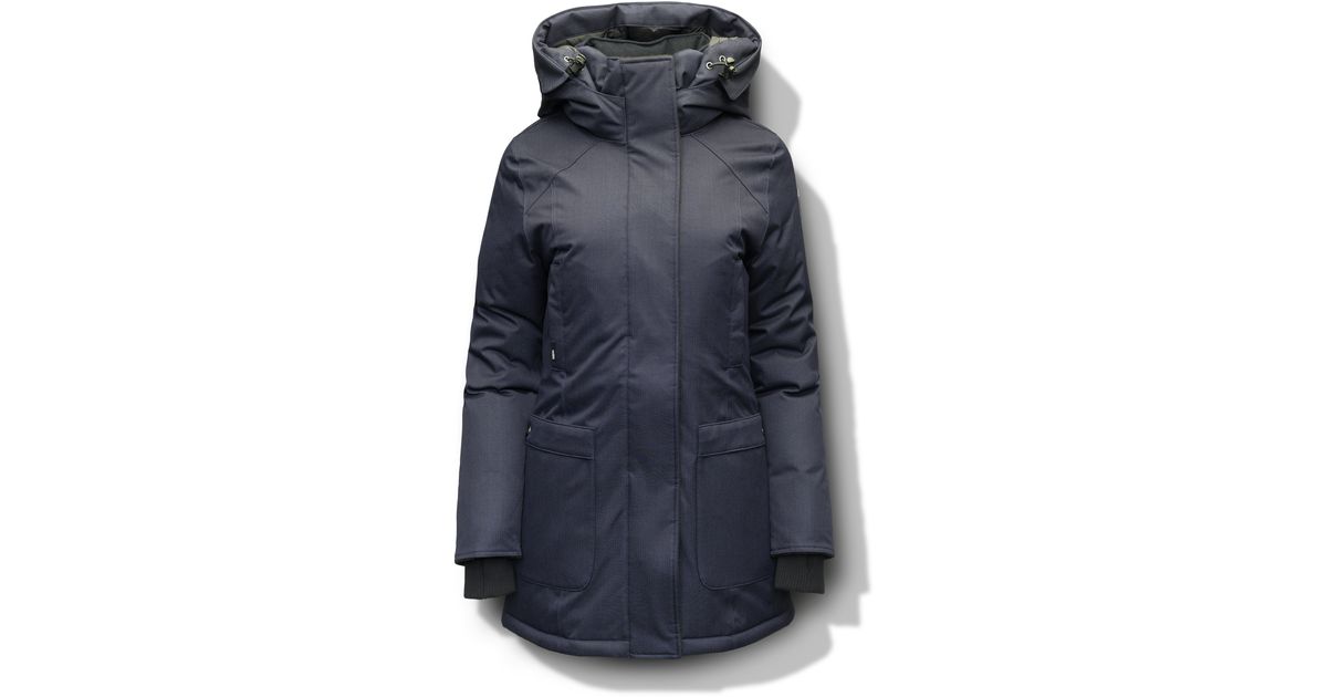 Nobis Carla Furless Parka in Blue | Lyst