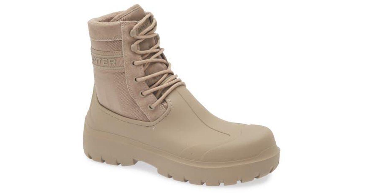 HUNTER London Waterproof Boot in Natural for Men | Lyst