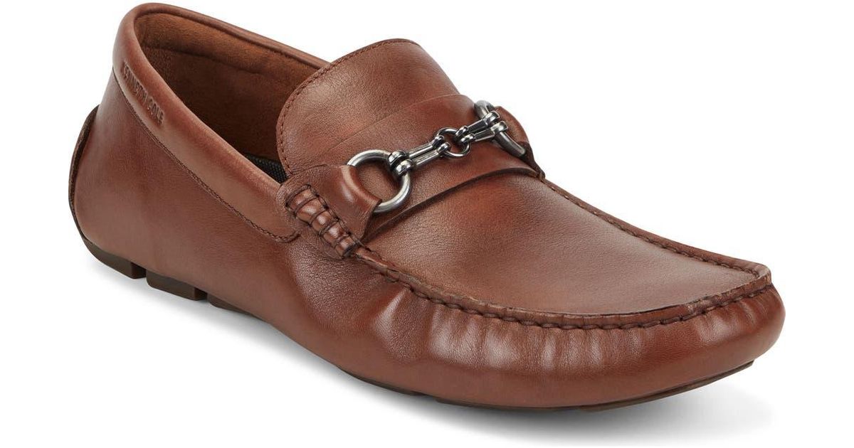 Kenneth Cole Theme Bit Moc Toe Driving Loafer in Brown for Men | Lyst