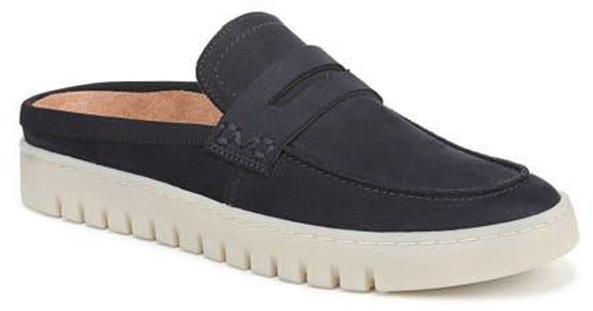 Vionic Uptown Penny Loafer Mule in Blue | Lyst