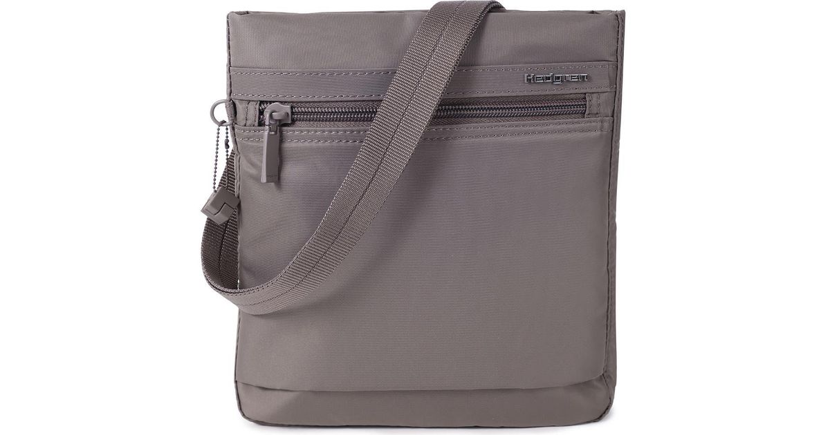 Hedgren Leonce Rfid Water Repellent Nylon Crossbody Bag in Gray | Lyst