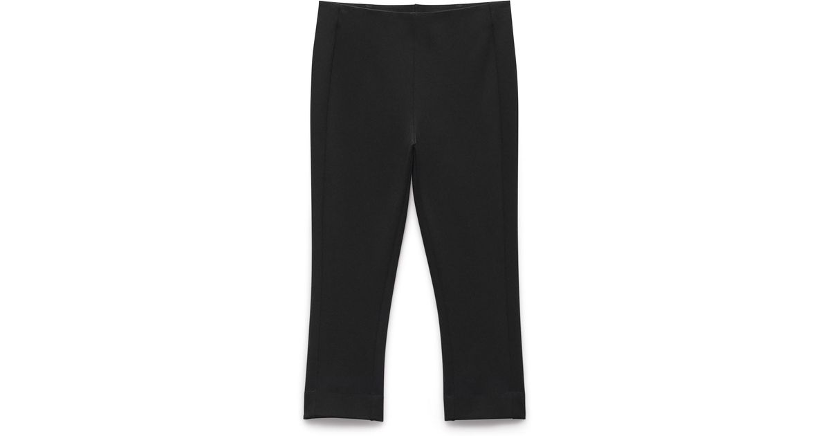 Rag & Bone Simone Ponte Capri Pants in Black | Lyst