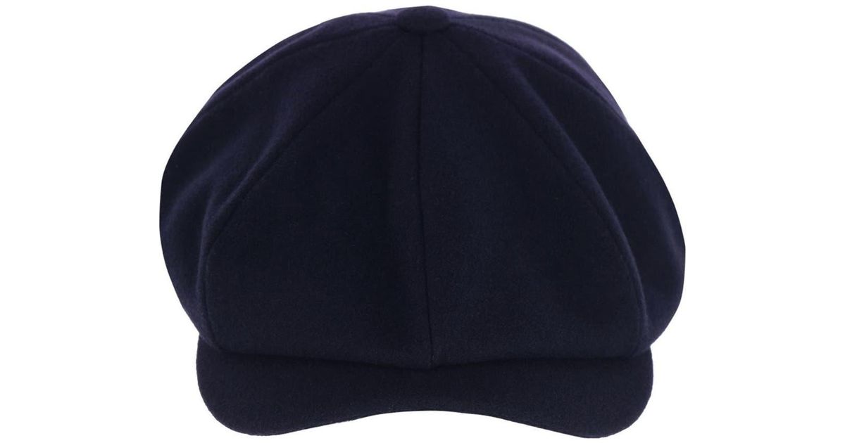 Wigéns Classic Retro Newsboy Cap With Curved Peak in Blue for Men | Lyst