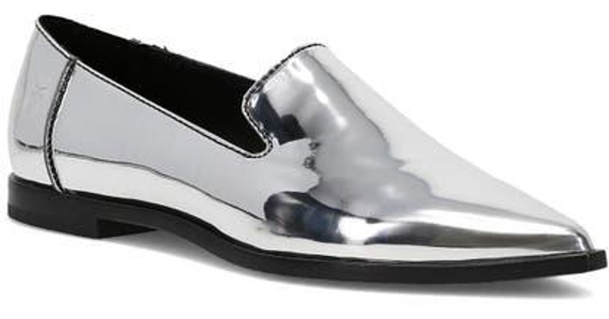 Frye Kenzie Venetian Pointed Toe Loafer in White | Lyst