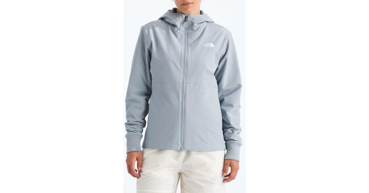 The North Face Shelbe Raschel Water Resistant Hooded Jacket in Blue | Lyst