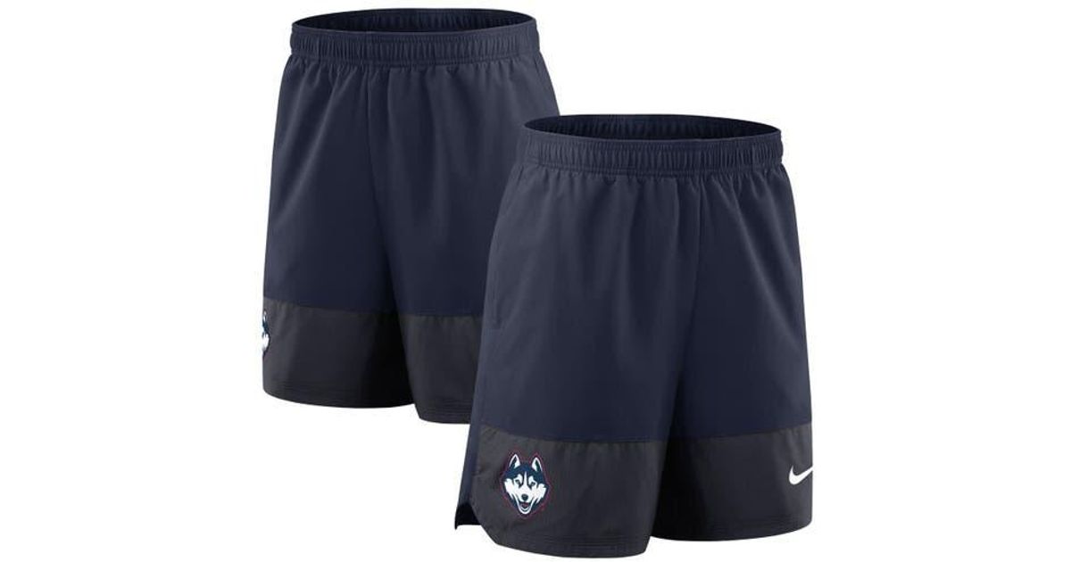 Nike Uconn Huskies 2025 Sideline Performance Shorts in Blue for Men | Lyst