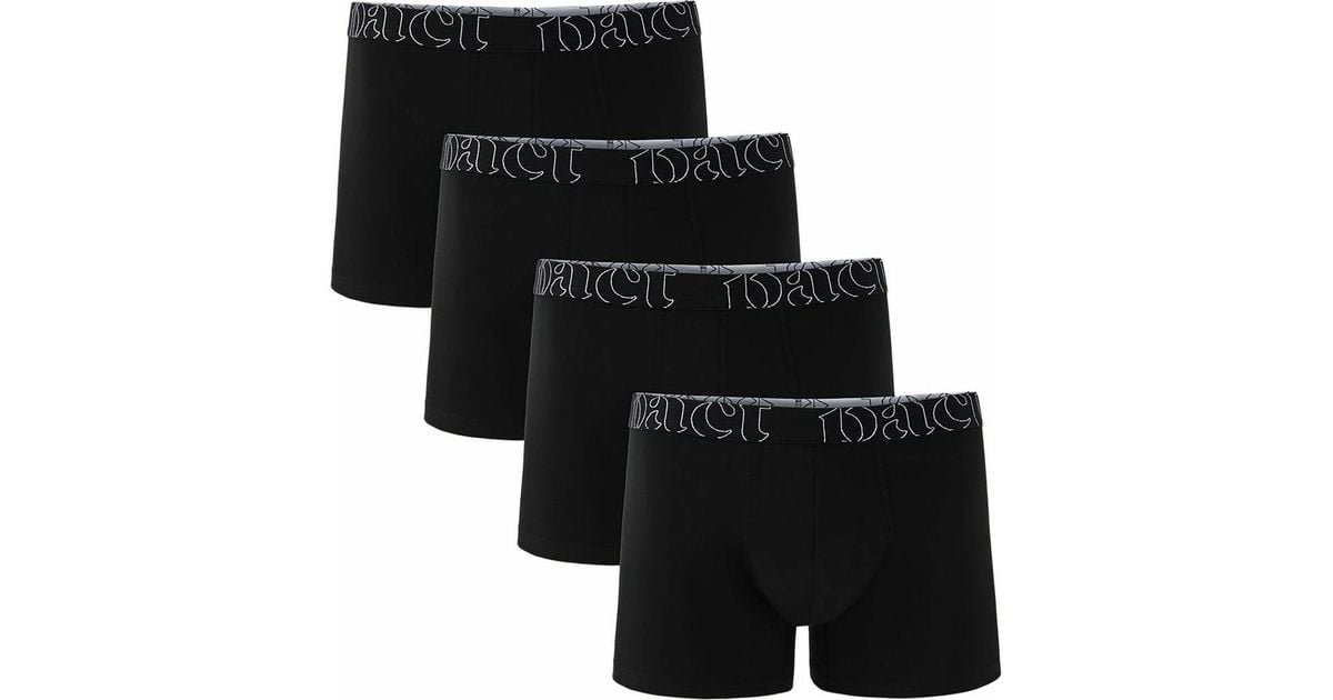Pact Organic Cotton Everyday Trunk 4-Pack in Black for Men | Lyst