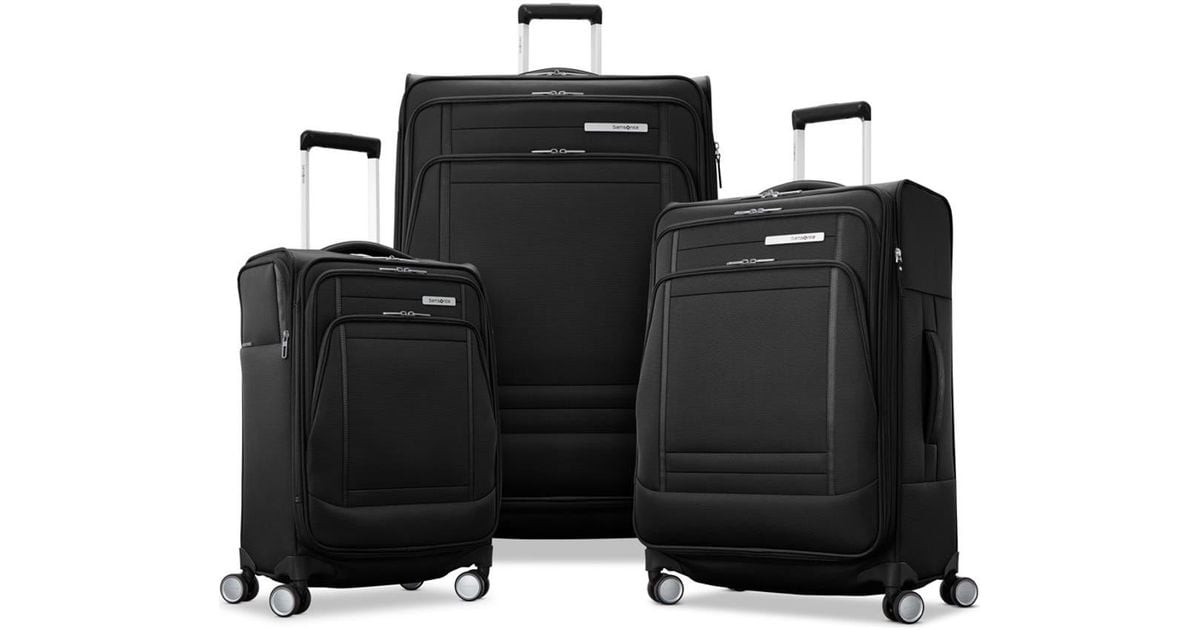Samsonite Uplift 3-Piece Set (Co/Md/Lg) Lightweight Softside Expandable ...