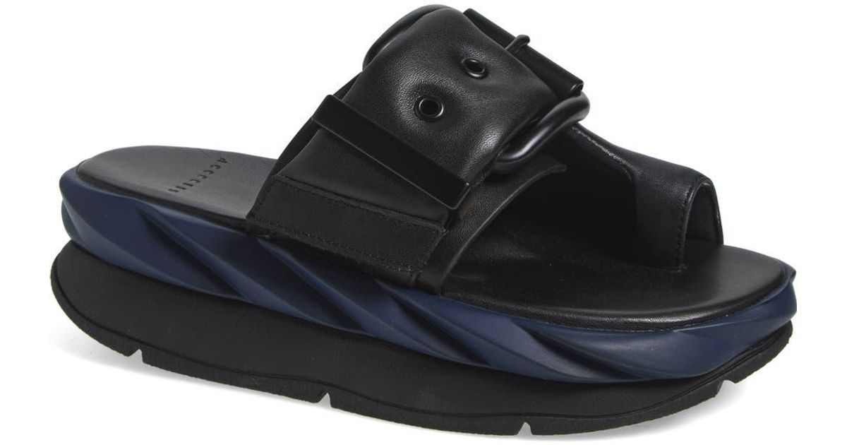 4Ccccees Mellow Glow Platform Sandal in Black | Lyst