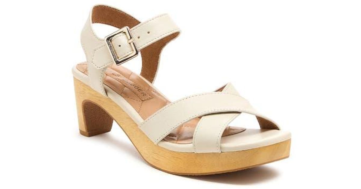 Kelsi Dagger Brooklyn Riv Crossover Strap Sandal in Natural | Lyst
