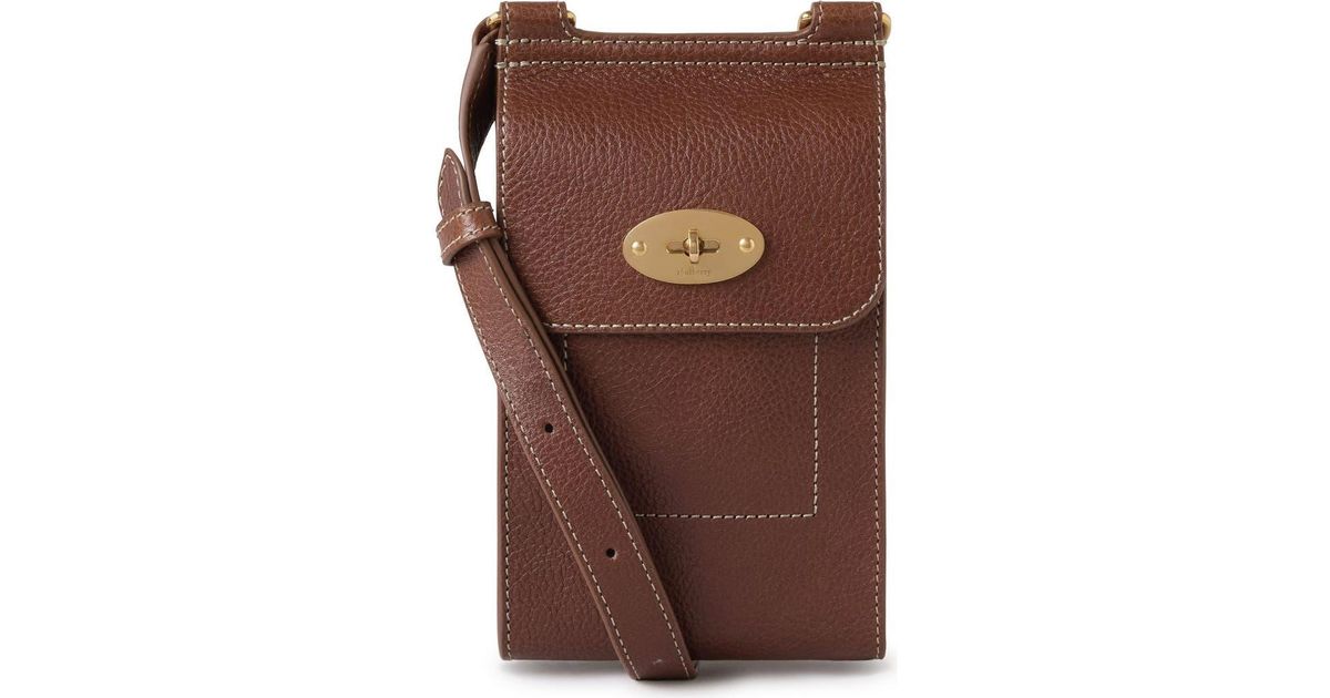 Mulberry Mini Antony Leather in Brown for Men | Lyst
