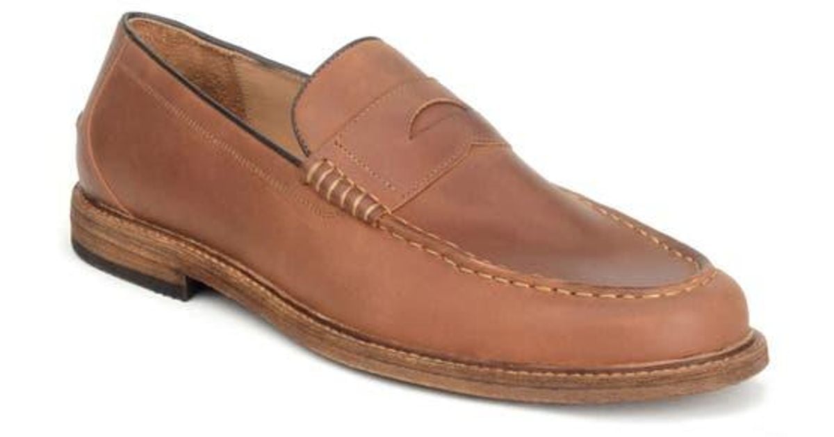 Warfield & Grand Dillinger Moc Toe Penny Loafer in Brown for Men | Lyst