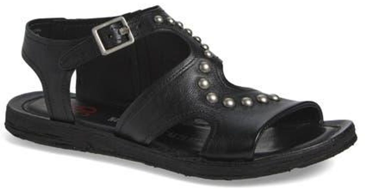 A.s.98 Romy Studded Sandal in Black | Lyst