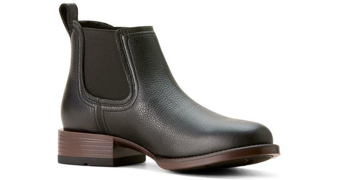 Ariat Booker Ultra Western Chelsea Boot in Black for Men | Lyst