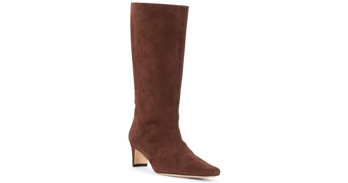 STAUD Wally Mid Calf Boot in Brown | Lyst