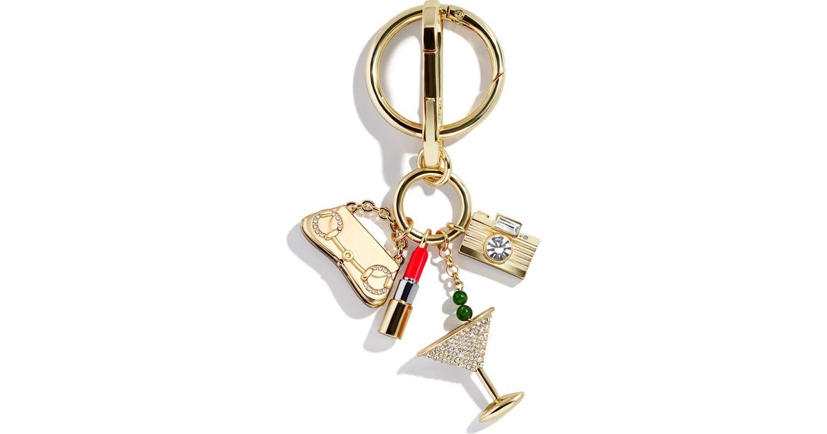 BaubleBar Sip, Slay & Sparkle Bag Charm in Metallic | Lyst