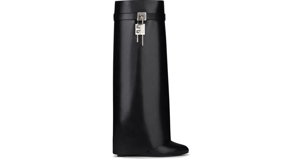Givenchy Shark Lock Pant Leg Tall Boot in Black | Lyst