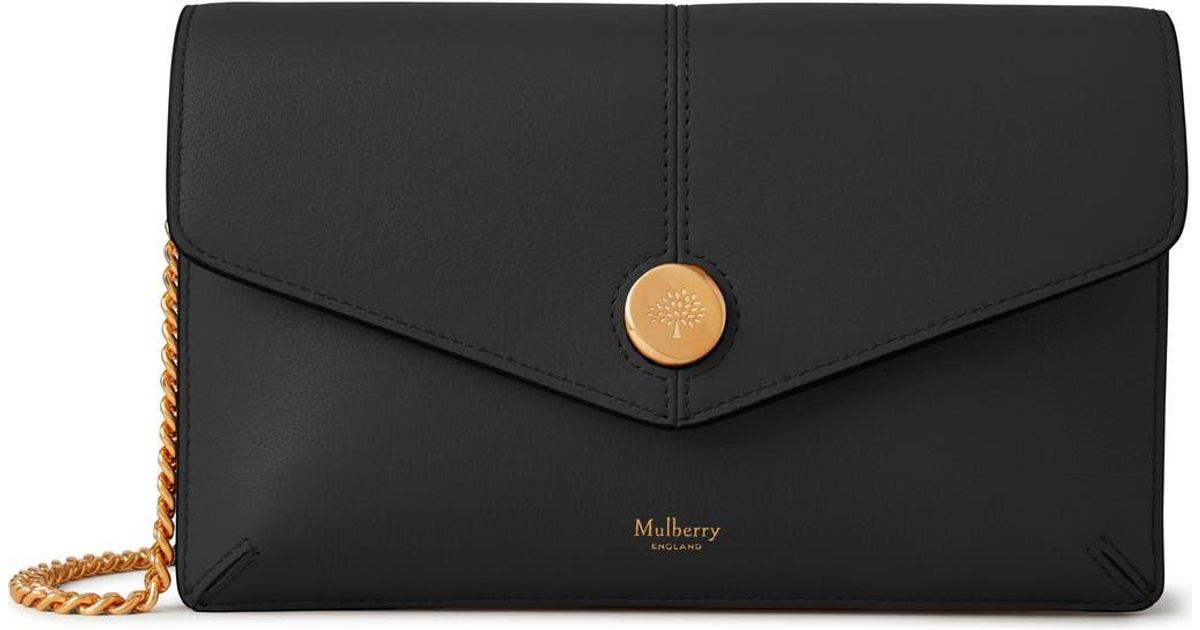 Mulberry Pochette On A Chain in Black | Lyst