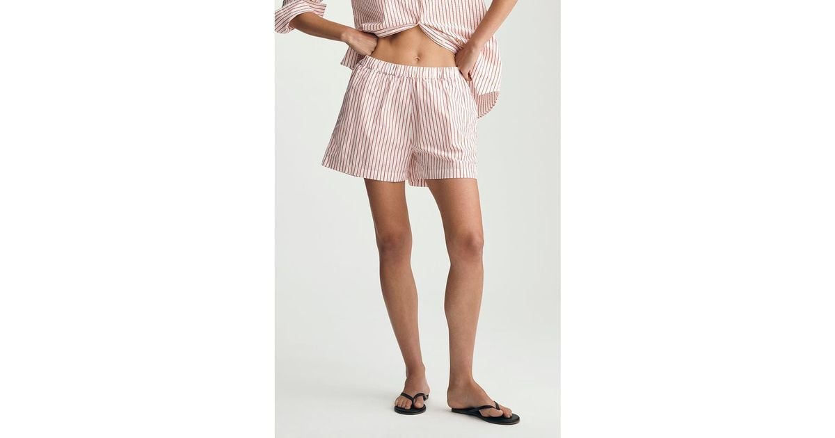 Mavi Stripe Shorts in Pink | Lyst