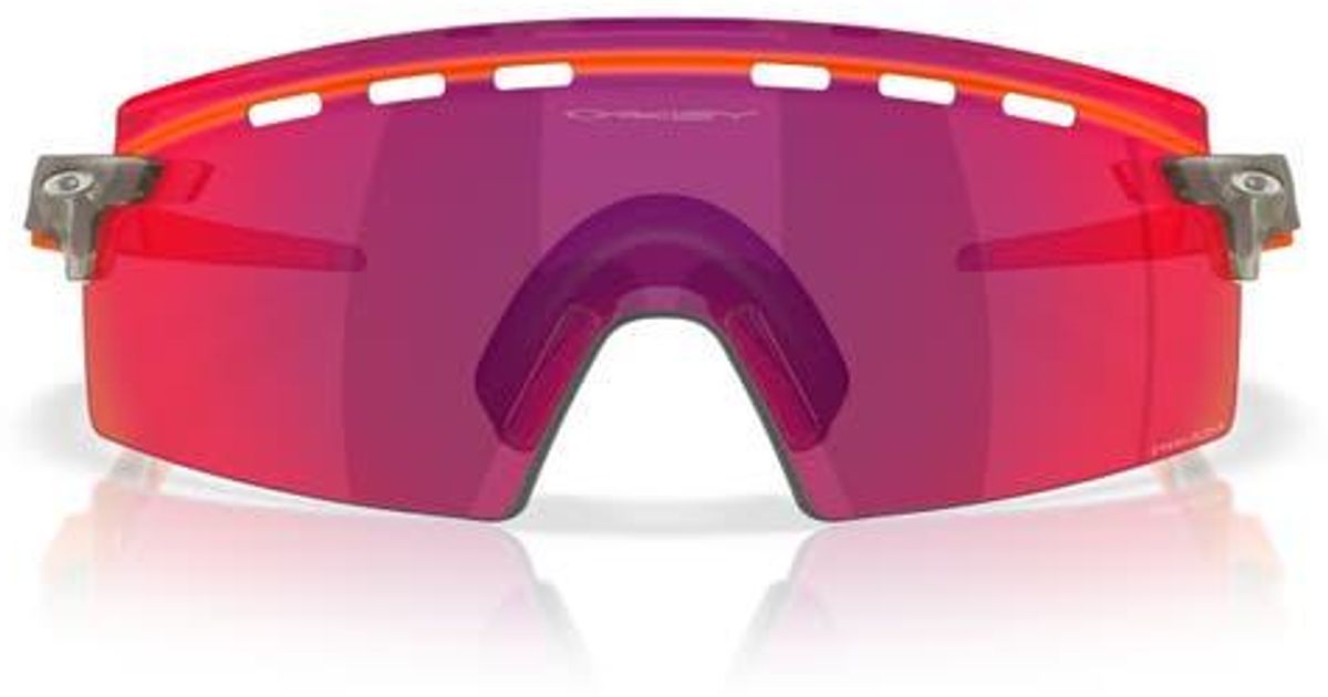 Oakley Encoder Strike 39Mm Prizm Rimless Wrap Shield Sunglasses in Pink ...