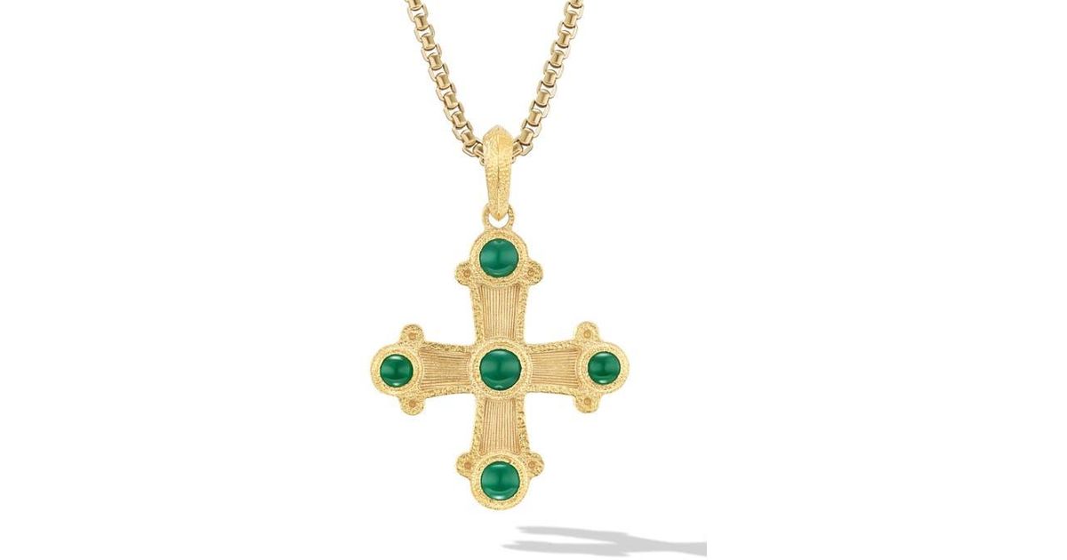 David Yurman Shipwreck Cross Amulet in Metallic | Lyst