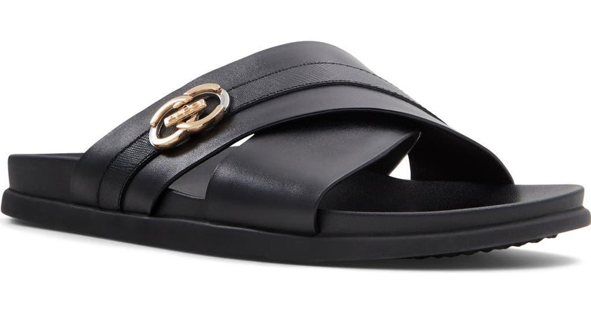 ALDO Delmar Slide Sandal in Black for Men | Lyst