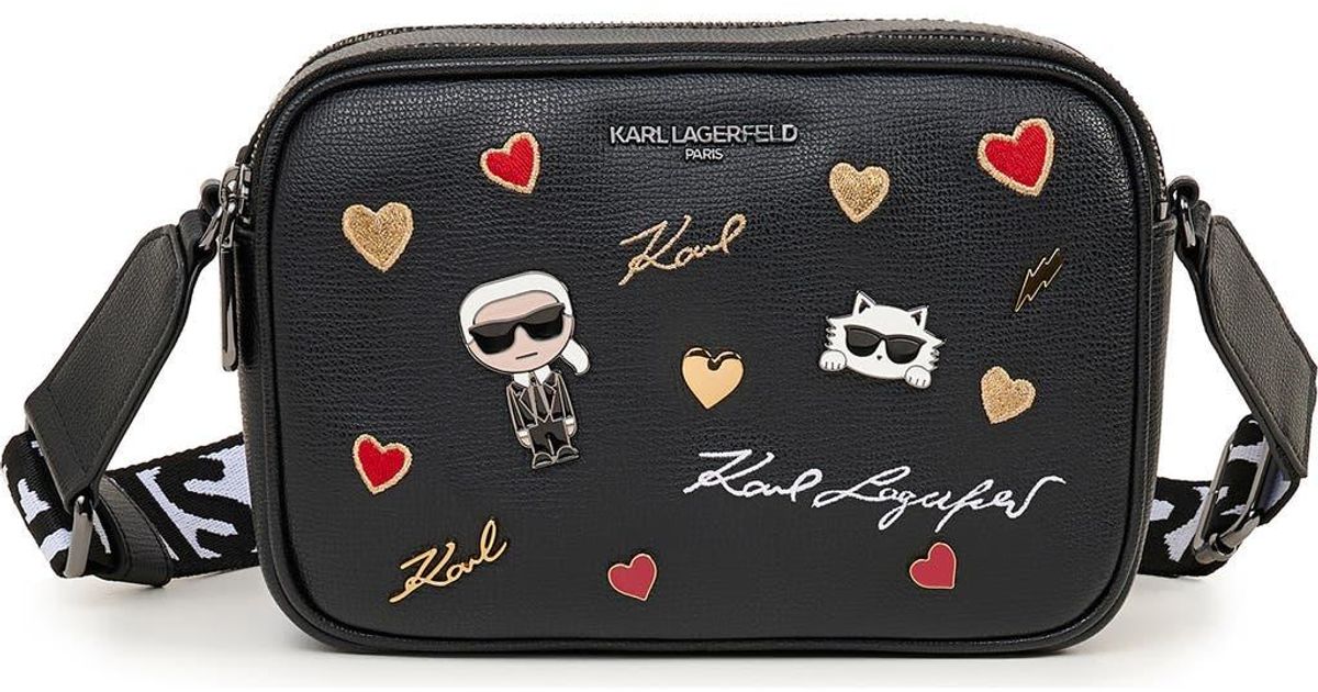 Karl Lagerfeld Maybelle Crossbody in Black | Lyst