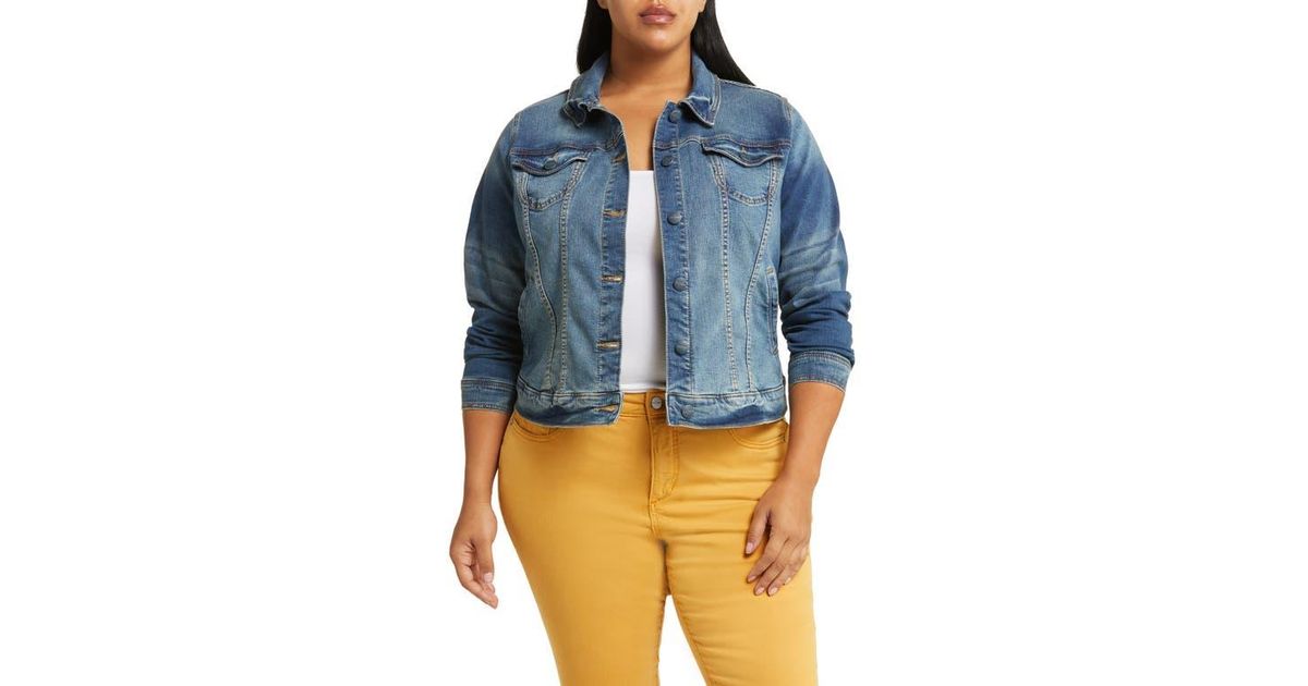 Slink Jeans Denim Jacket in Blue | Lyst
