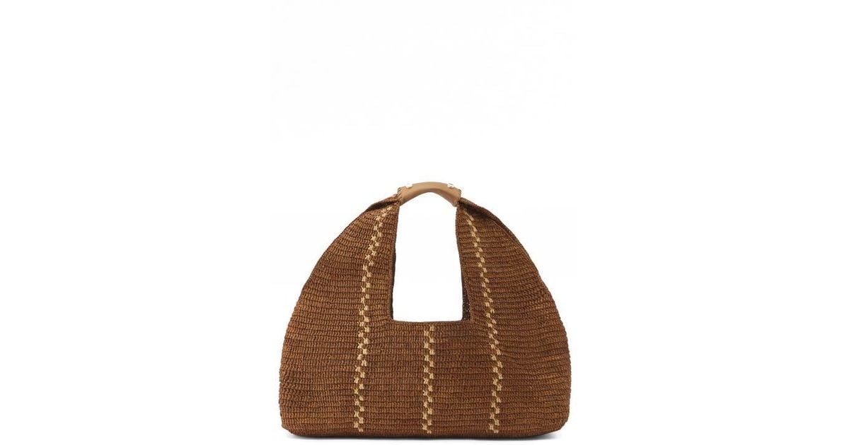 Helen Kaminski Euphoria Raffia Tote in Brown | Lyst