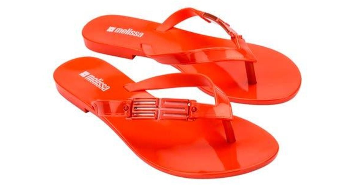 Melissa Harmonic Flip Flop in Red | Lyst