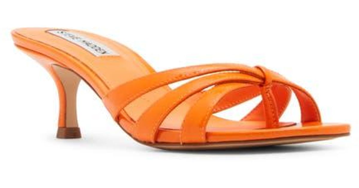 Steve Madden Cary Heeled Sandal in Orange | Lyst