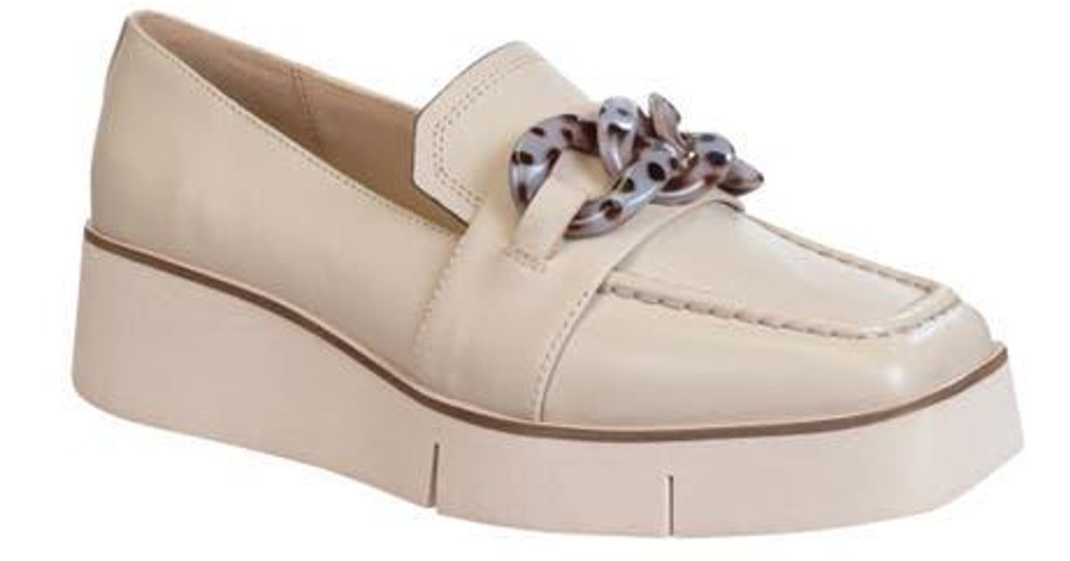 Naked Feet Privy Platform Loafer in White | Lyst