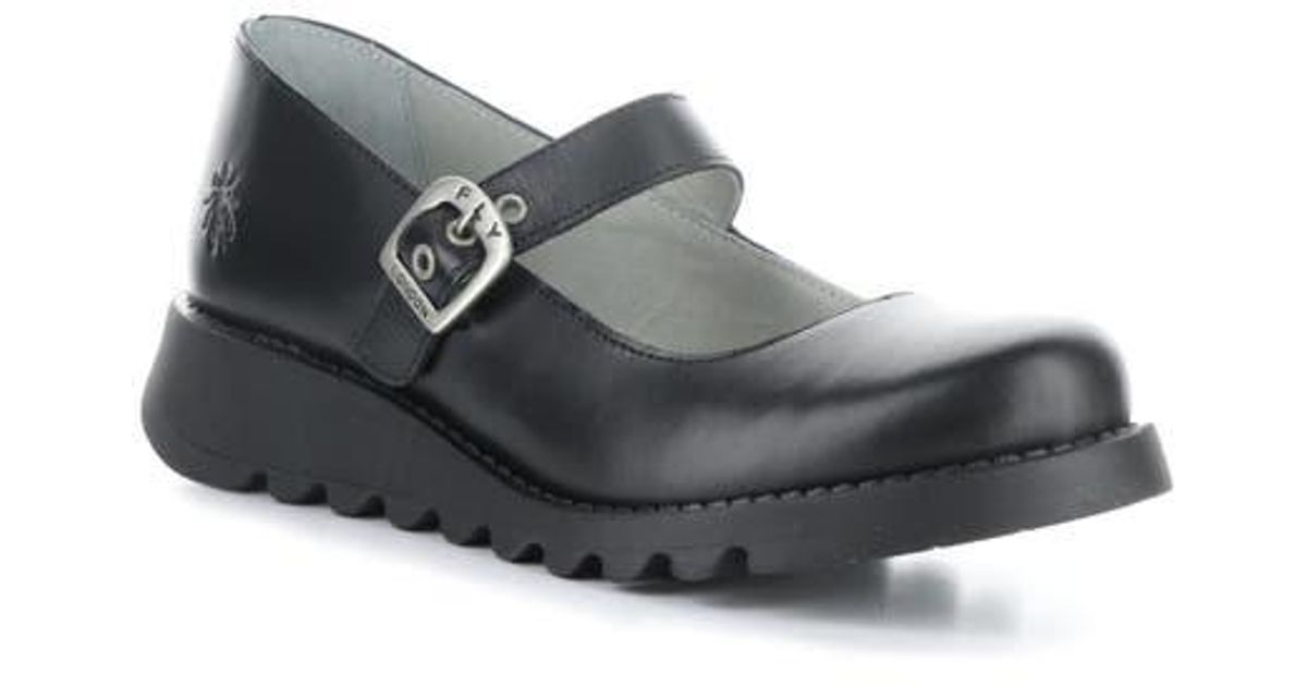Fly London Samp Mary Jane Loafer in Gray | Lyst