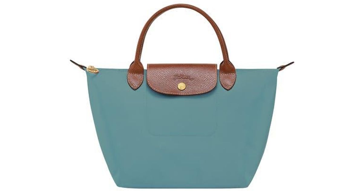 Longchamp Small Le Pliage Original Top Handle Bag in Blue | Lyst