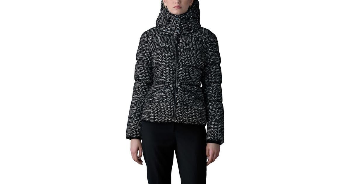 Mackage Madalyn-Flp Down Puffer Jacket in Black | Lyst